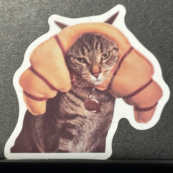 Design | Cat In A Bread Hat Sticker | Poshmark